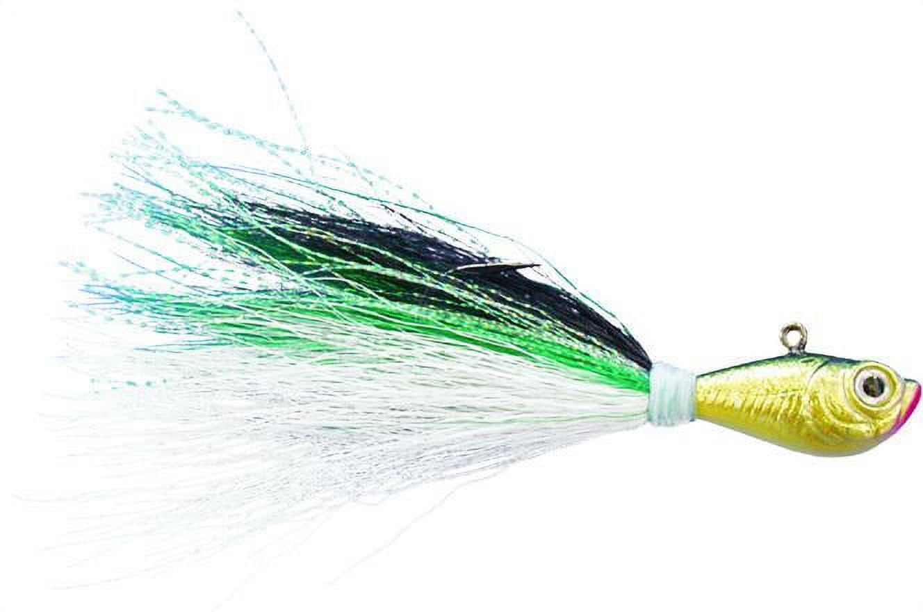 Spro Fishing Lure SBTJGS-1/2 Prime Bucktail Jig 1/2 oz Green Shad ...