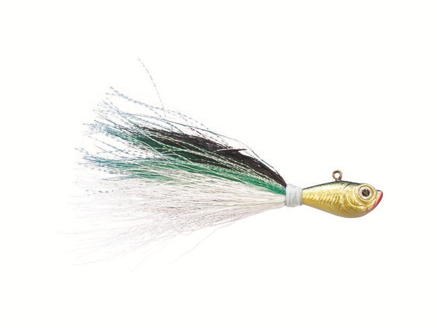 Spro Fishing Lure SBTJGS-1 Prime Bucktail Jig 1 oz Green Shad - Walmart.com