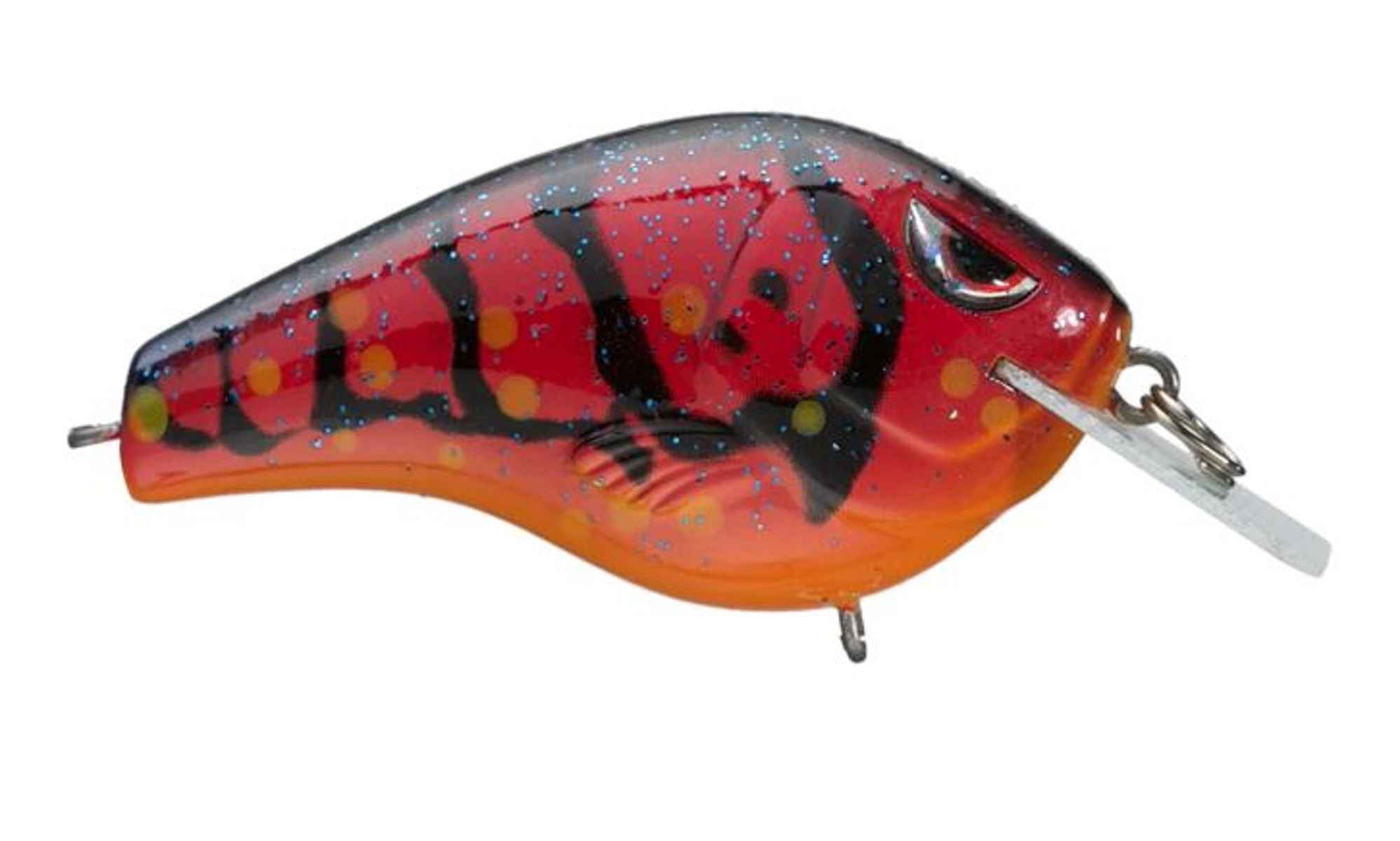 Spro SFPSB55RCW Fat Papa Square Bill Crankbait 1.5" Red Craw Dives 3 ...