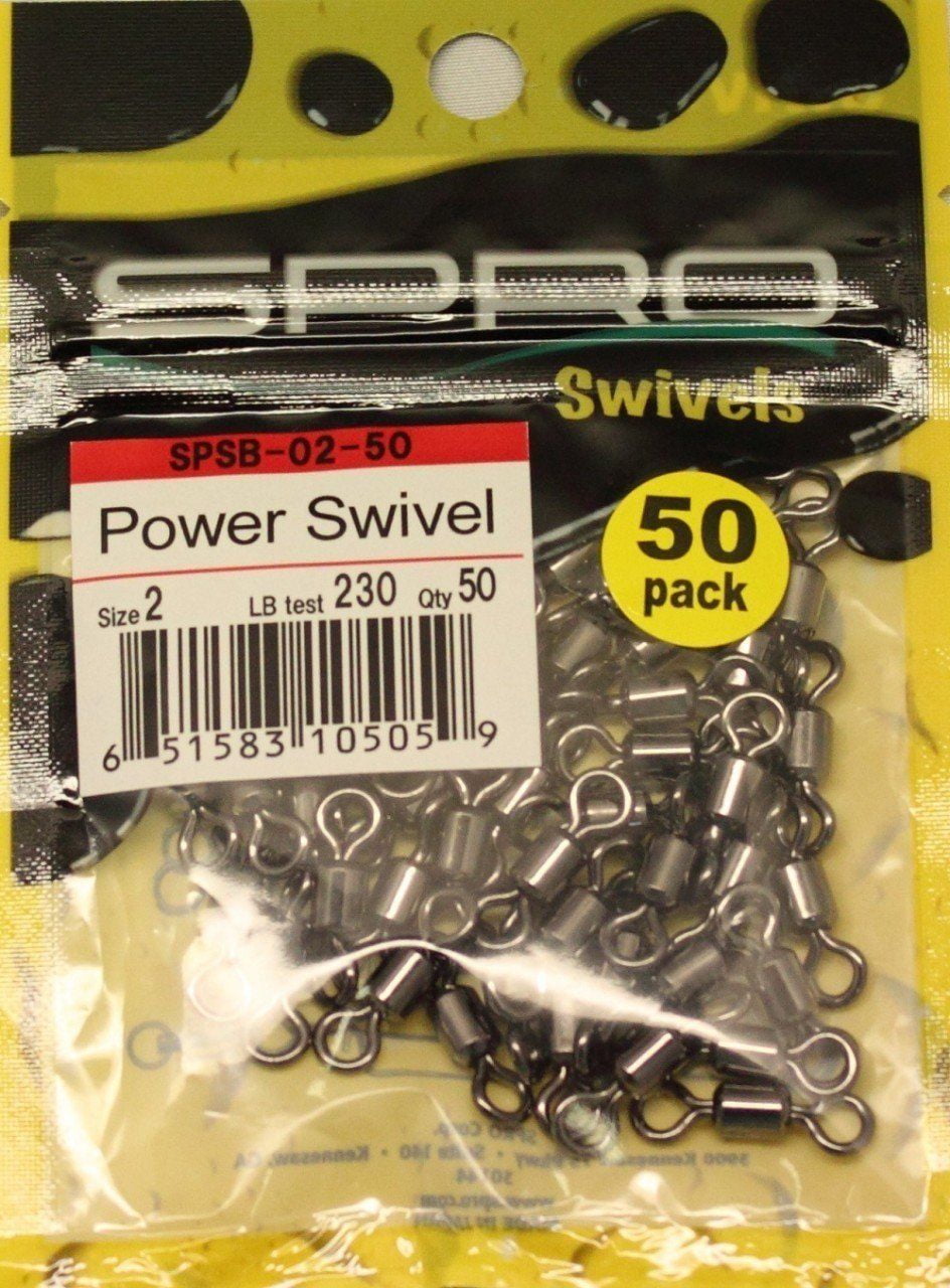 Spro SPSB-02-50 Black 230 lb Fishing Power Swivel - Walmart.com