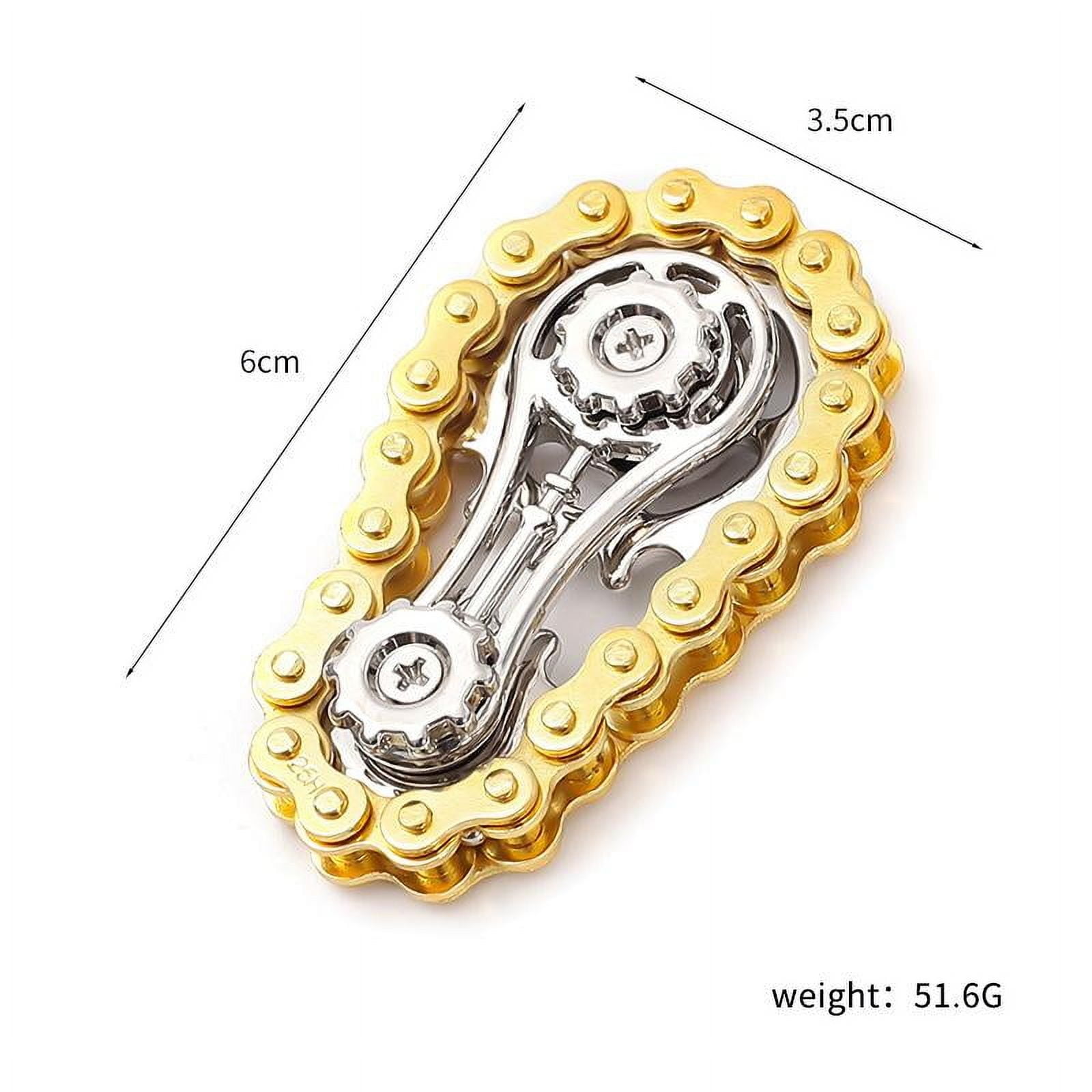 Sprockets Flywheel Fingertip Gyro Fidget Spinner Antistress Anxiety Metal Bike Chains EDC ...