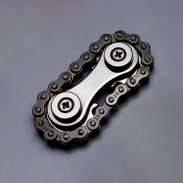 Sprockets Flywheel Fingertip Gyro Fidget Spinner Antistress Anxiety Metal Bike Chains EDC ...
