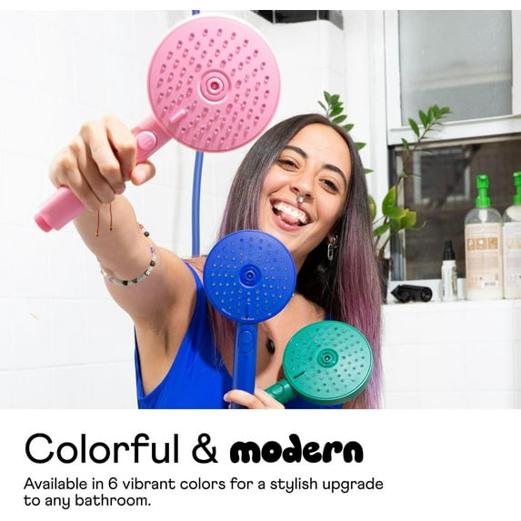 Sproos - Handheld Shower Head, High Pressure, 3 Spray Functions Plus ...