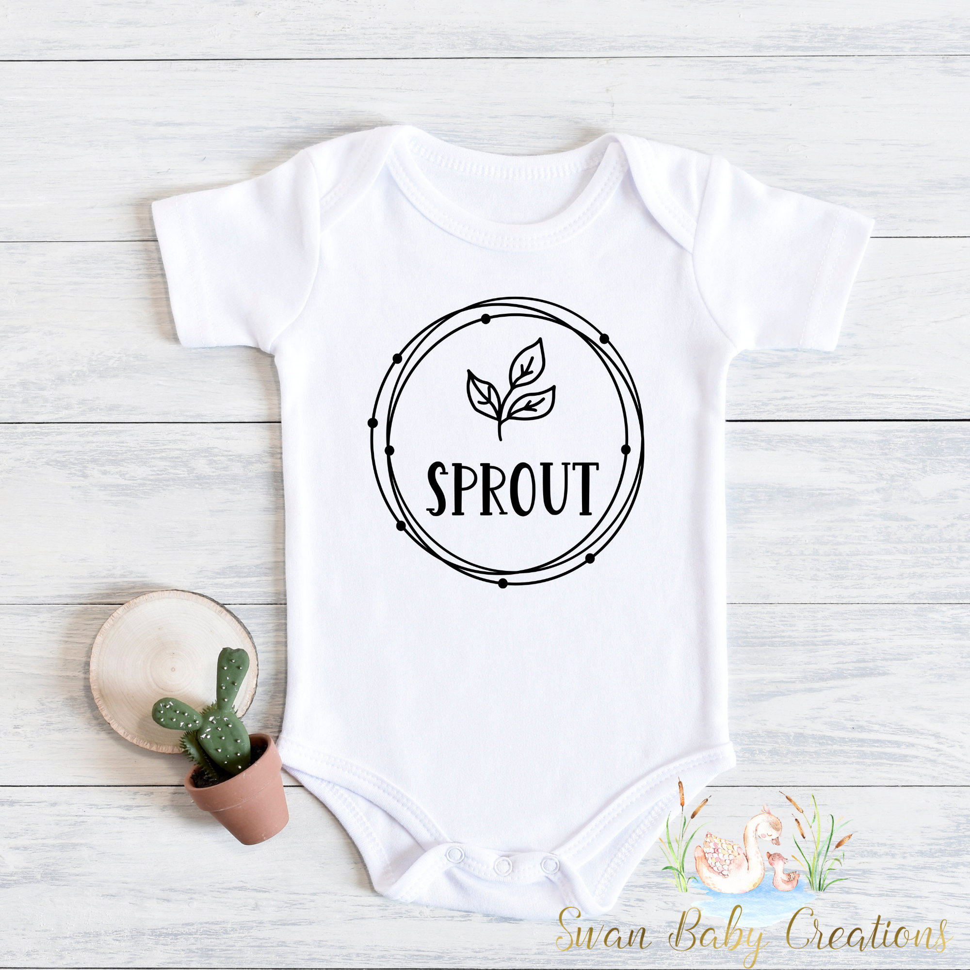 Sprout Bodysuit - Locally Grown Farm Baby - Foodie - Vegetable - Little ...