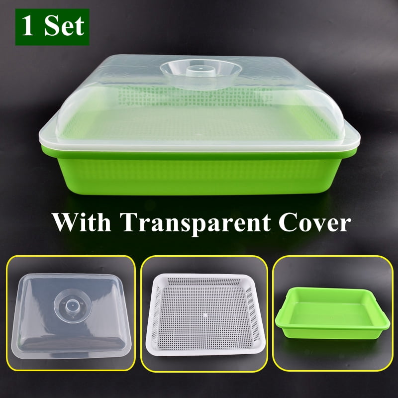 Sprout Dish Growing Pot Food PP Vegetable Hydroponic Planter Seed ...