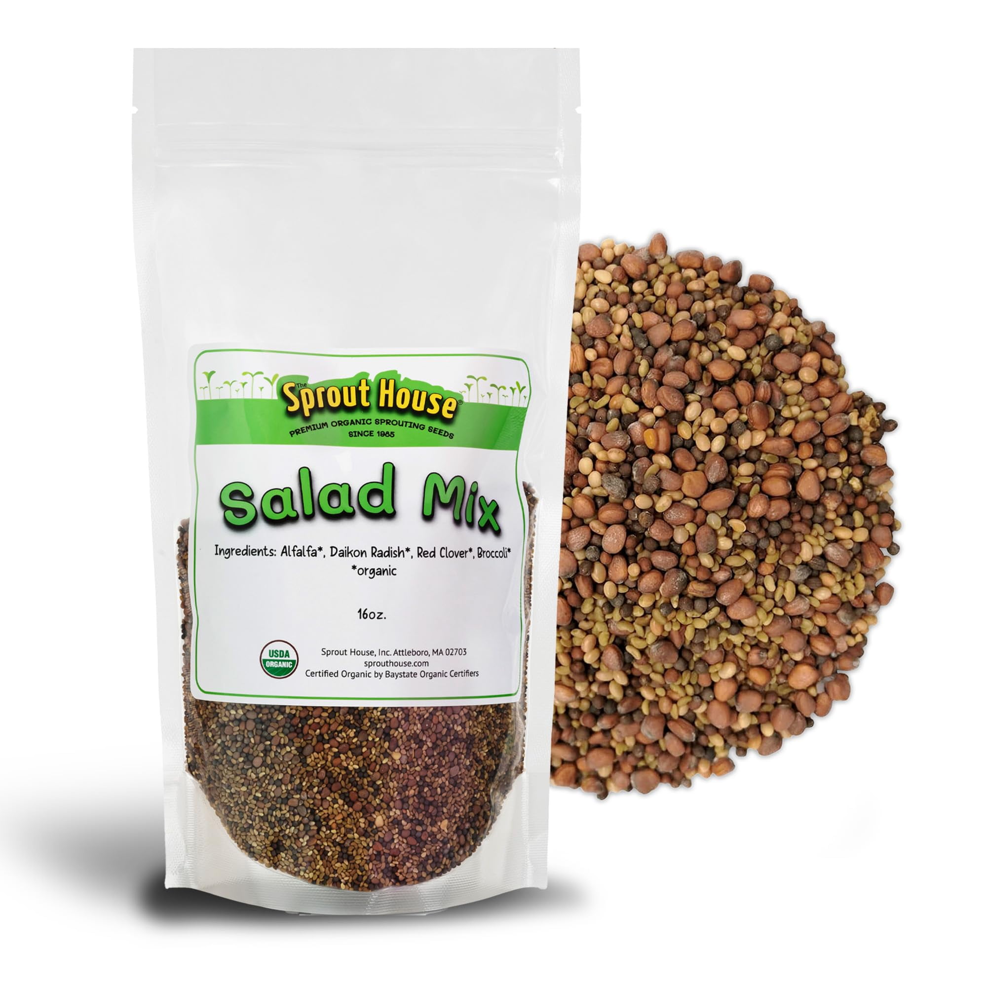 The Sprout House - Salad Sprout Mix, MHD1Fresh, Organic & Non GMO ...