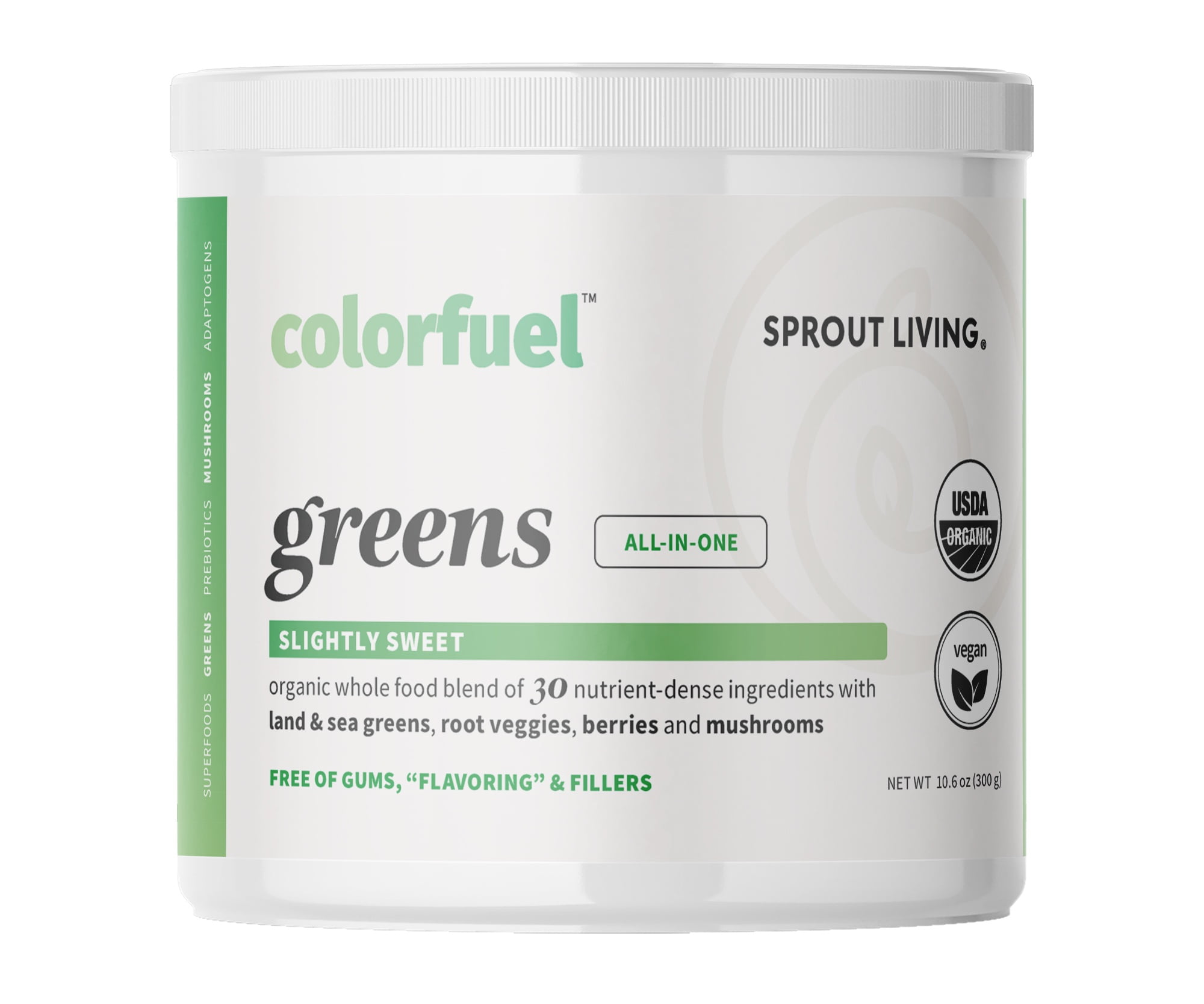 Sprout Living Colorfuel | Greens Drink Mix, Slightly Sweet, 300 g ...
