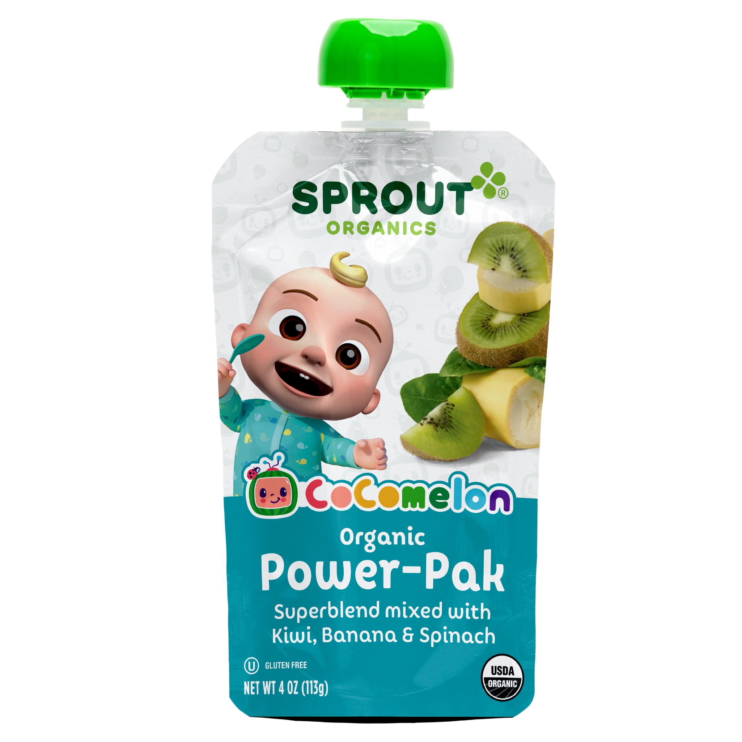 Sprout Organics, Kiwi Banana Spinach, Power Pack Toddler Food Pouch, 3. ...