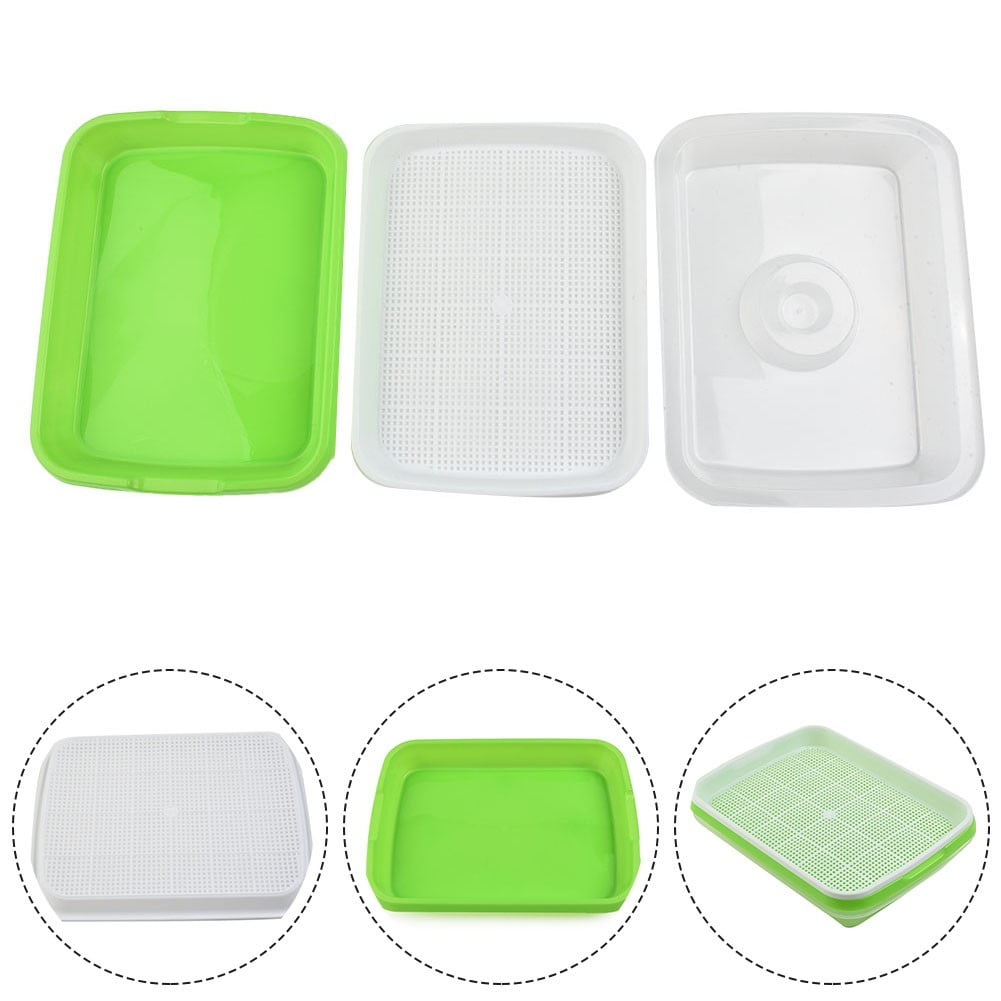 Sprouter Tray Soil-Free Big Capacity Germination Grass Box Grow ...