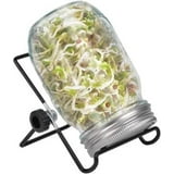 Sprouting Jar Kit, Wide Mouth Quart Mason Jars with Screen Sprout Lids ...