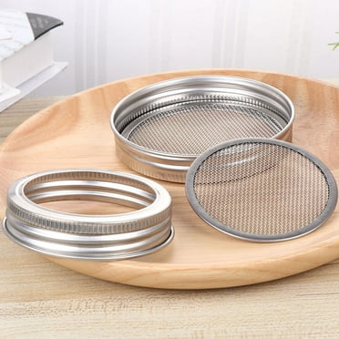 Visland Flower Jar Lid High Durability Rust-proof Metal Floral Insert Canning Grids Mason Jar ...