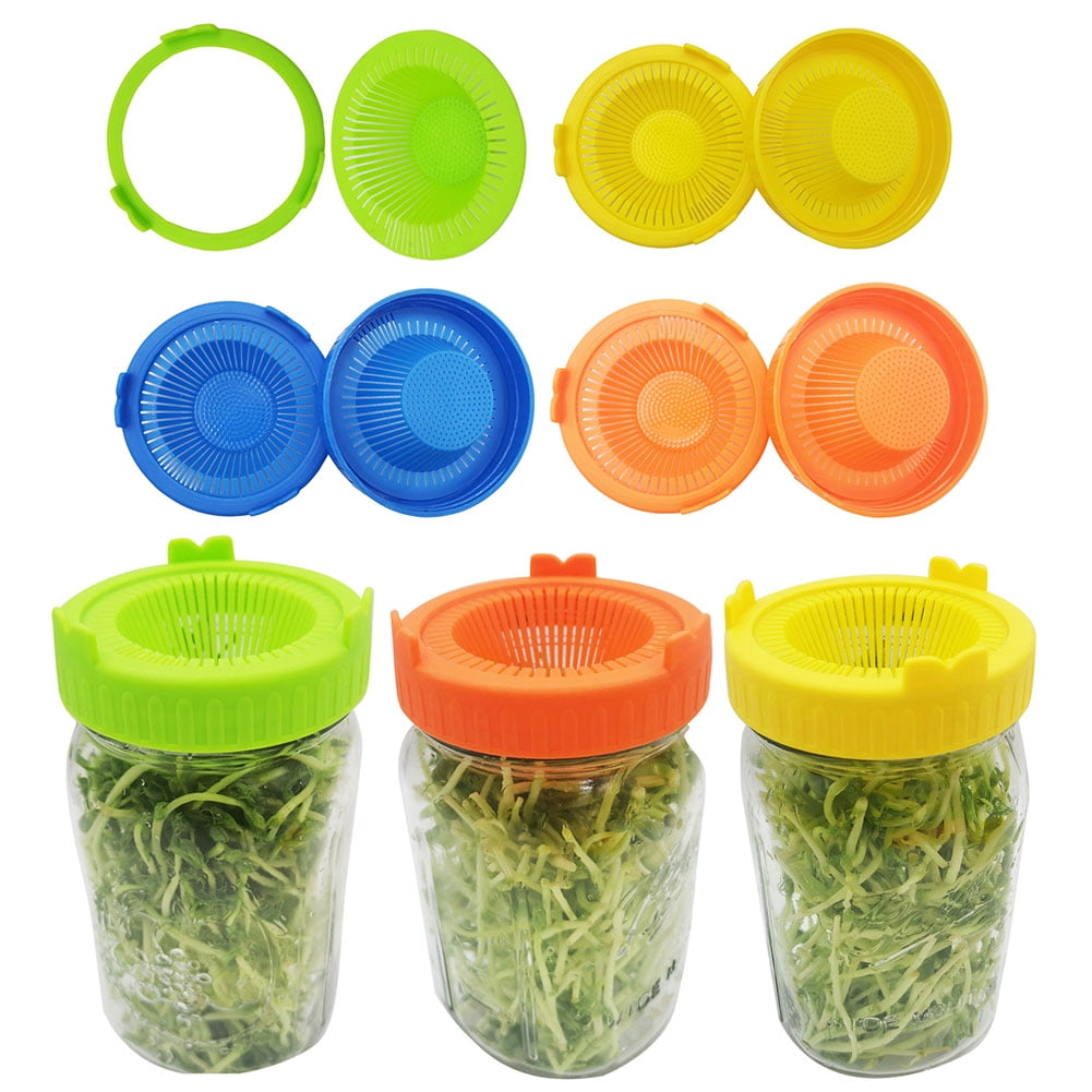 Sprouting Lids For 86mm Wide Mouth Jars, Removable Stainless Mesh ...
