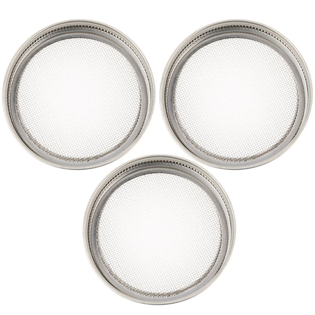 Sprouting Lids Lid Screen Jar Strainer Kit Stainless Steel Mason ...