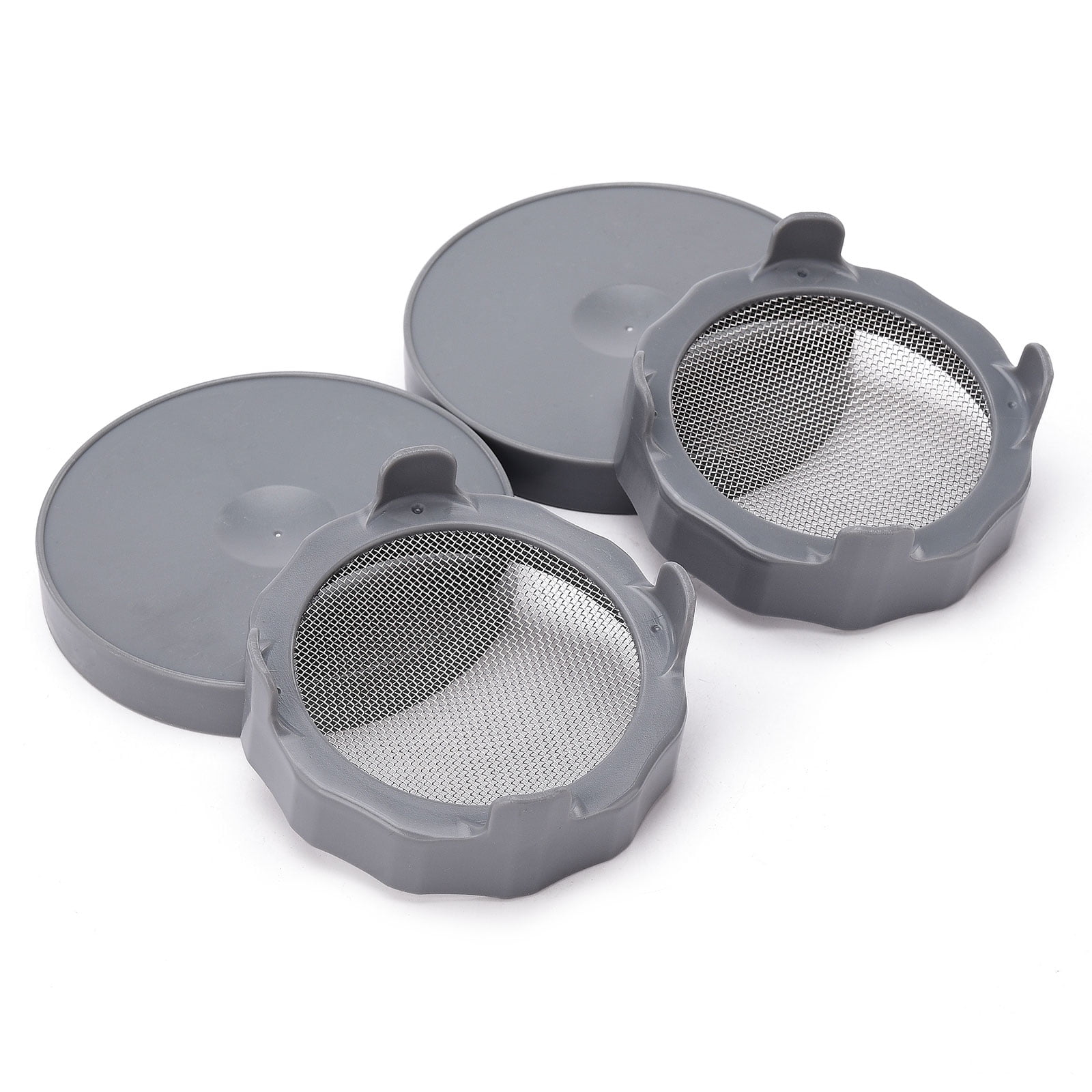 Sprouting lids, Plastic Sprout Lid with Stainless Steel Screen for Wide ...