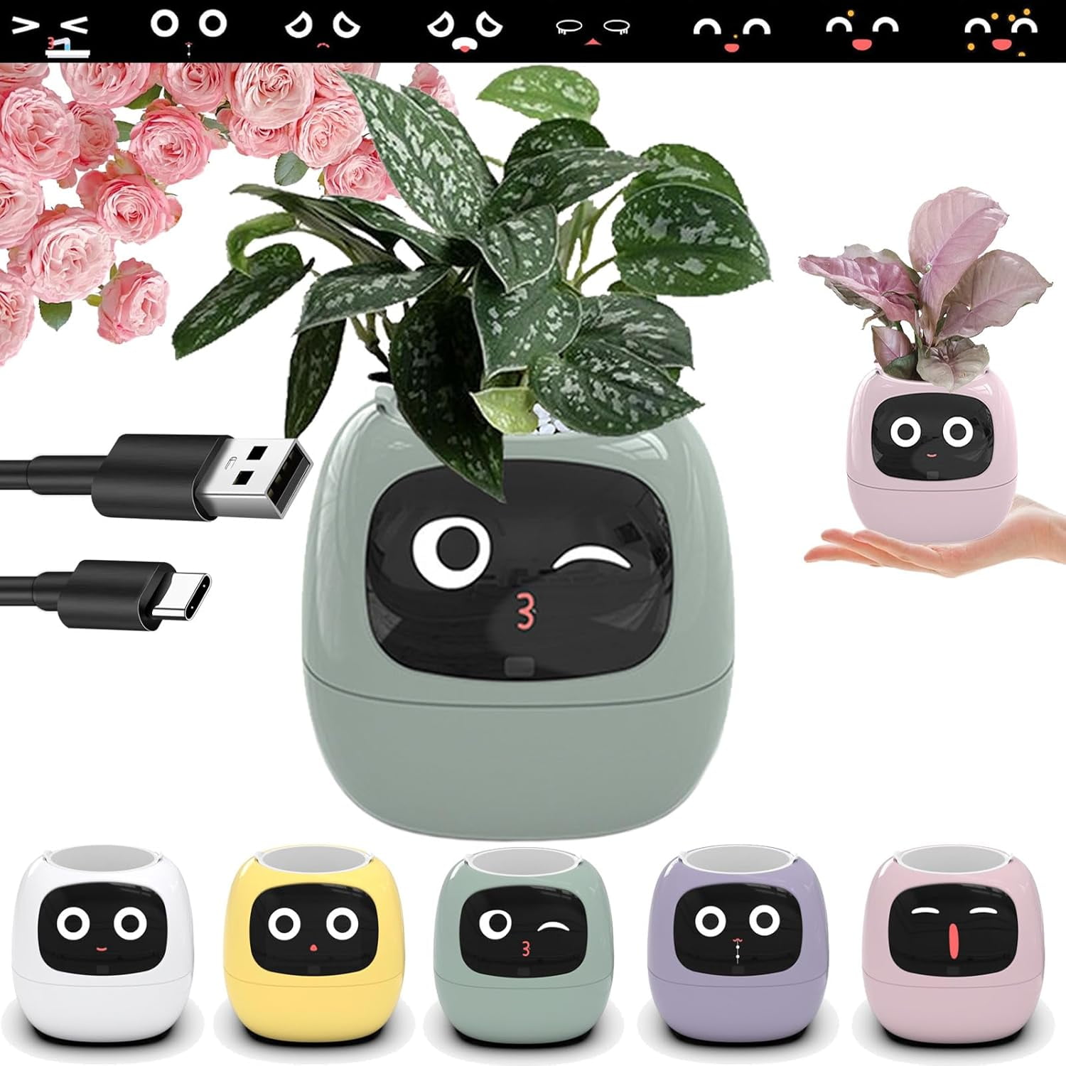 Sproutly-Smart Ai Plant Pot, Plantagotchi Smart Ai Plant Pot ...