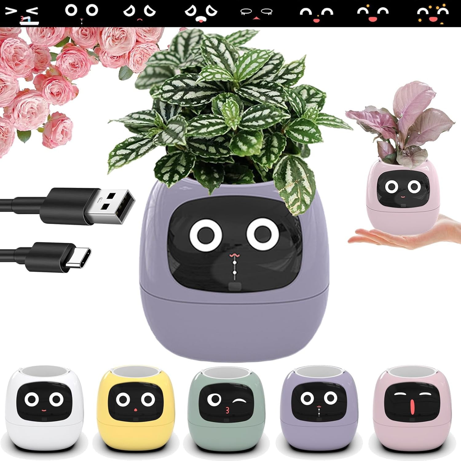 Sproutly-Smart Ai Plant Pot, Plantagotchi Smart Ai Plant Pot ...