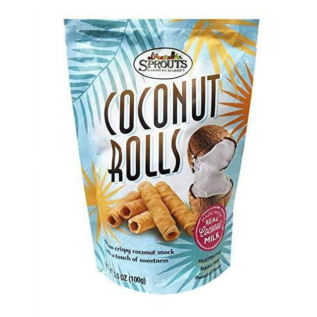 Sprouts Crispy Sweet Coconut Rolls 3.5oz BSL1 (Gluten-Free/Dairy-Free ...