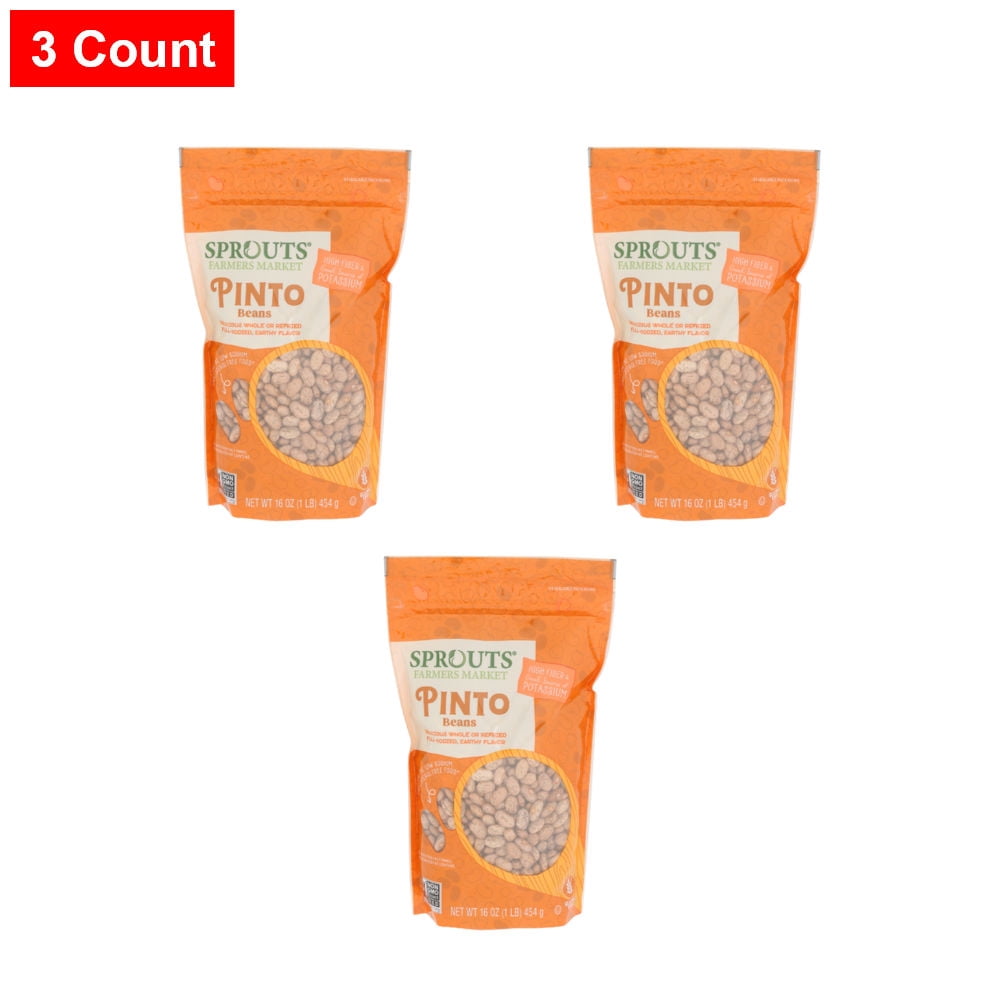 Sprouts Dry Pinto Beans - 16 oz - 3 Count - Walmart.com