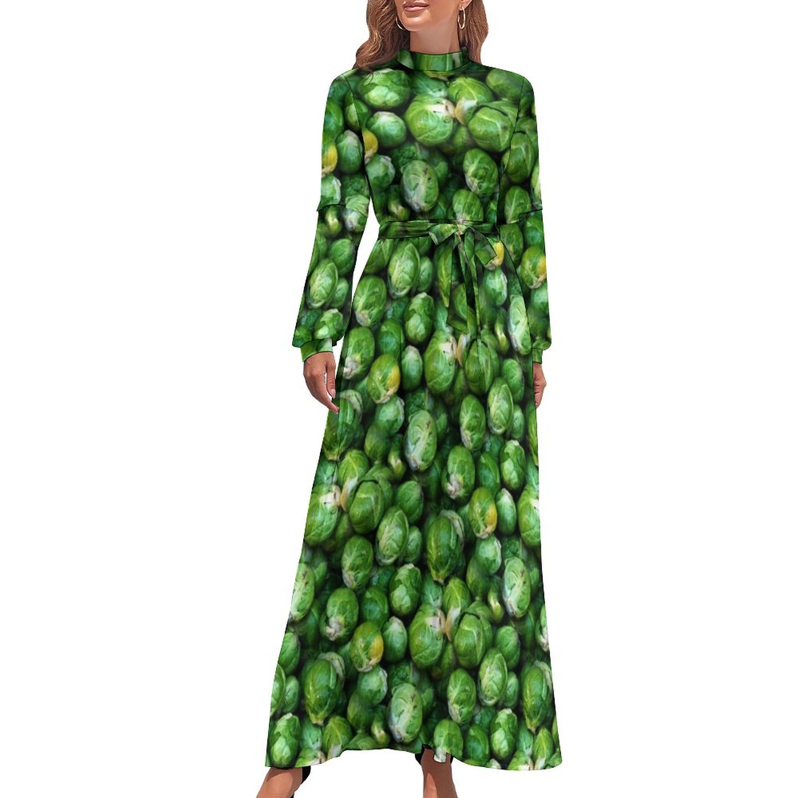 Sprouts Forever (pattern) Long Dress Elegant gown women's clothing ...
