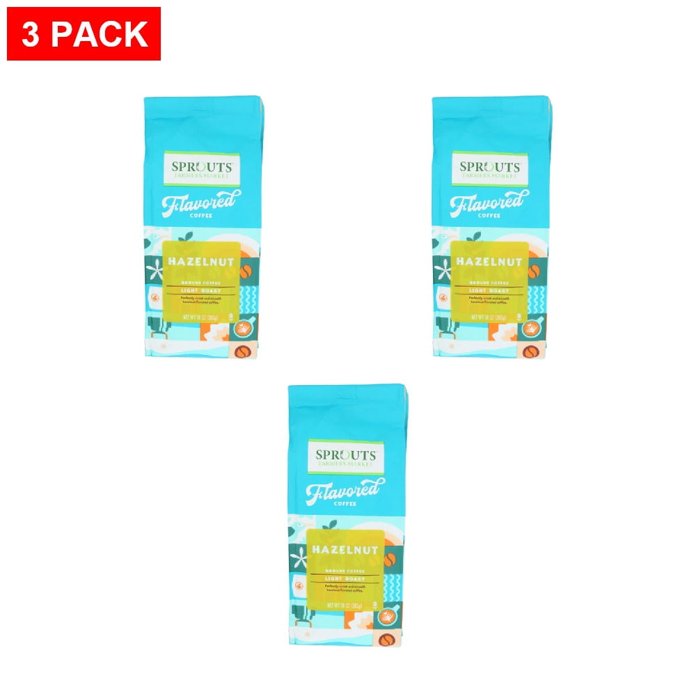 Sprouts Hazelnut Light Roast Ground Coffee 10 oz (Pack of 3) - Walmart.com