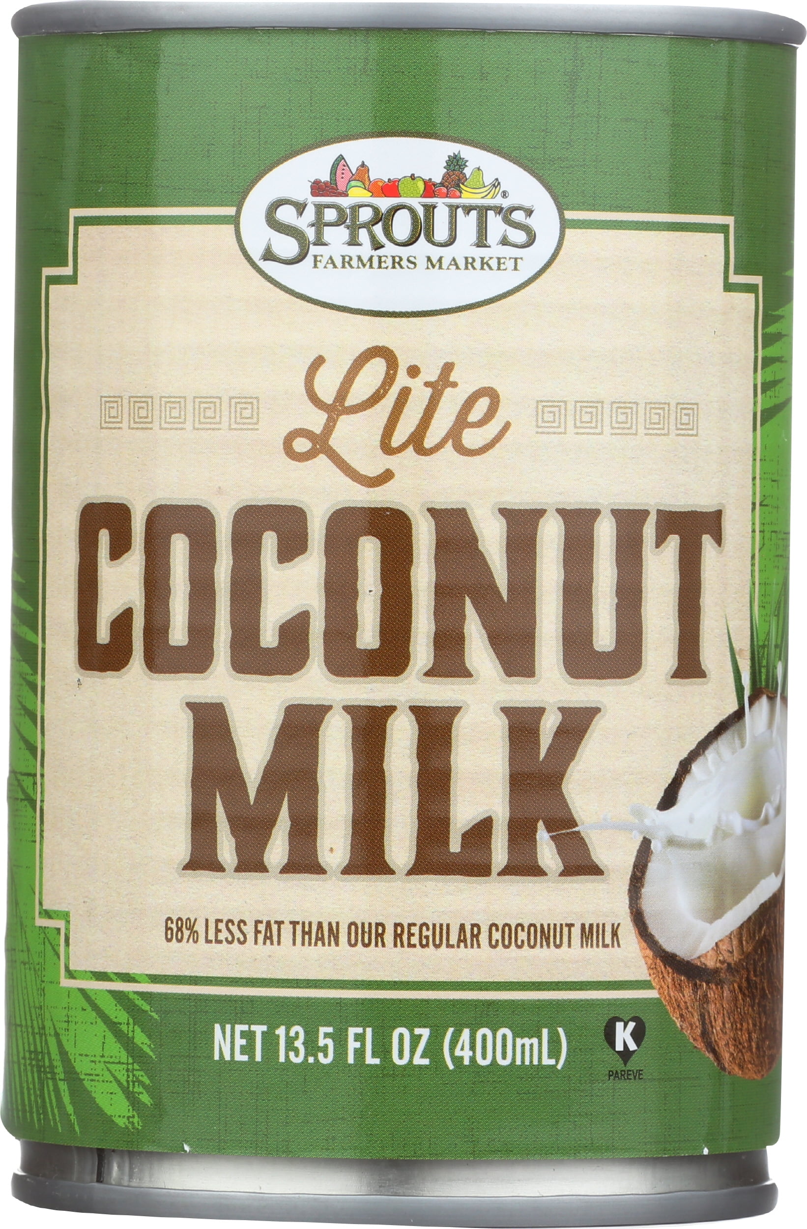 Sprouts Lite Coconut Milk, 0G Trans Fat, Kosher, 13.5 Fluid Ounce (Pack ...