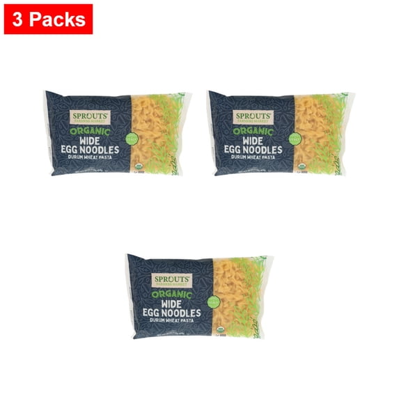 Sprouts Wide Egg Noodles - 16 oz - 3 Packs - Walmart.com