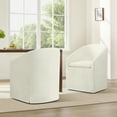 Spruce & Spring Dining Chair with Removable Slipcover and Casters ...