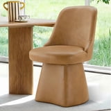 Spruce & Spring Modern Upholstered Swivel Dining Chair with High Back ...