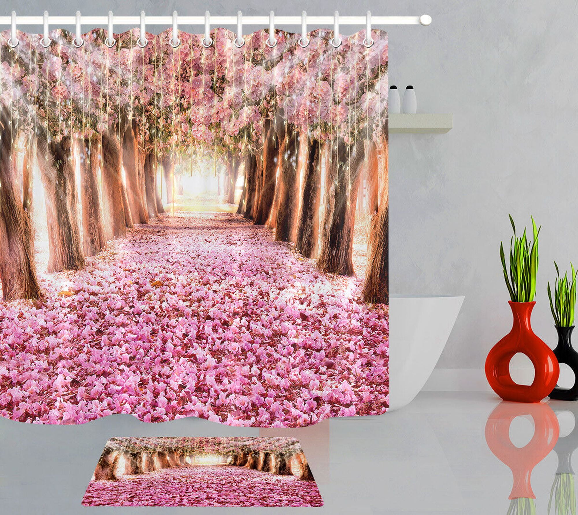 Spruce Up Your Bathroom For The Holidays With A Festive Floral Shower