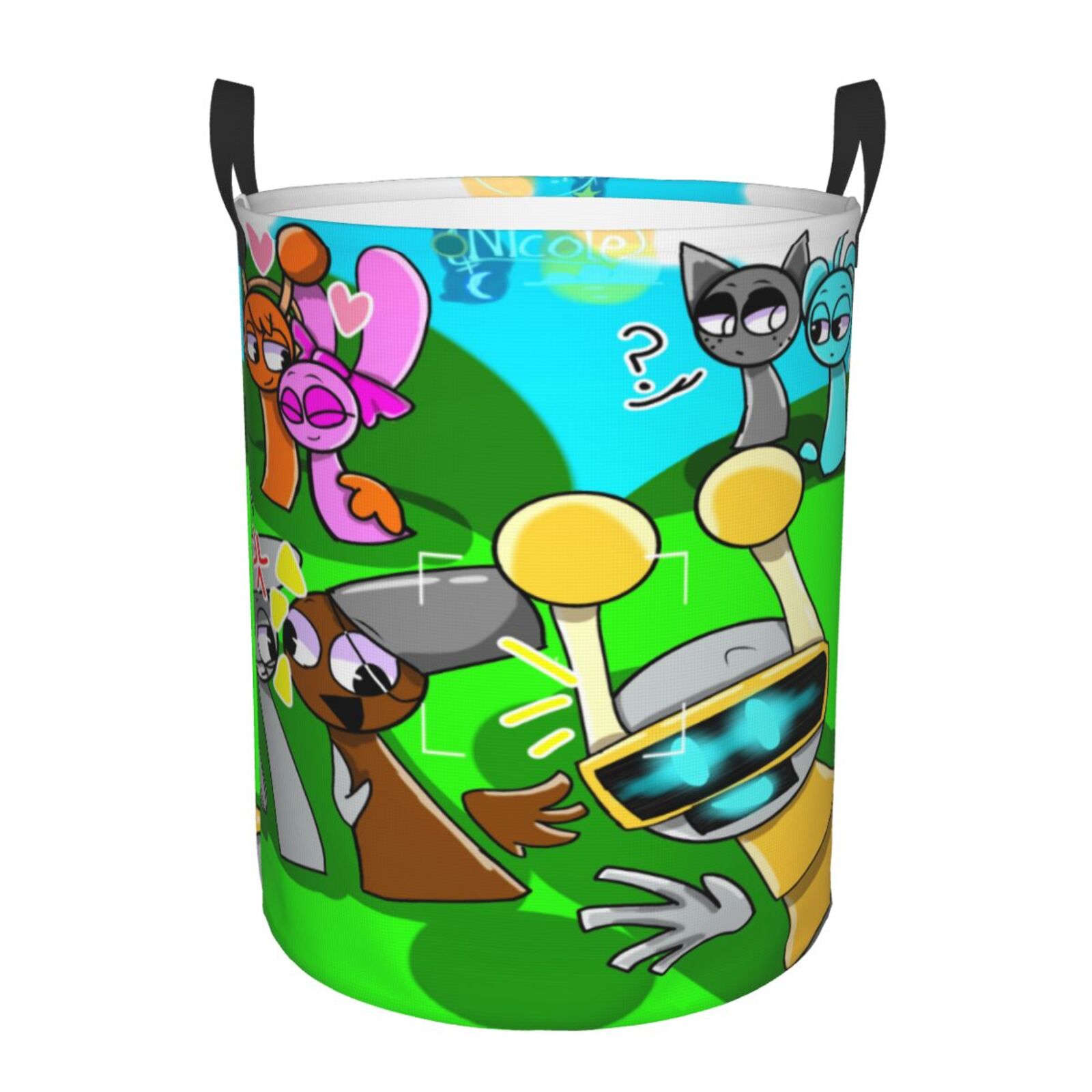 Sprun-Ki 3d Graphic Flame Laundry Basket Fire Flame Clothes Hamper ...