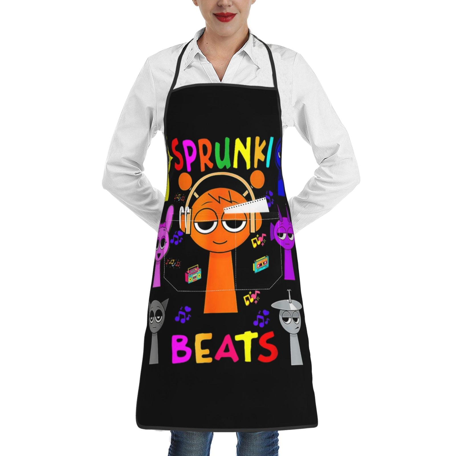 Sprun-Ki Apron With 2 Pockets For Cooking Baking Painting For Men Women ...