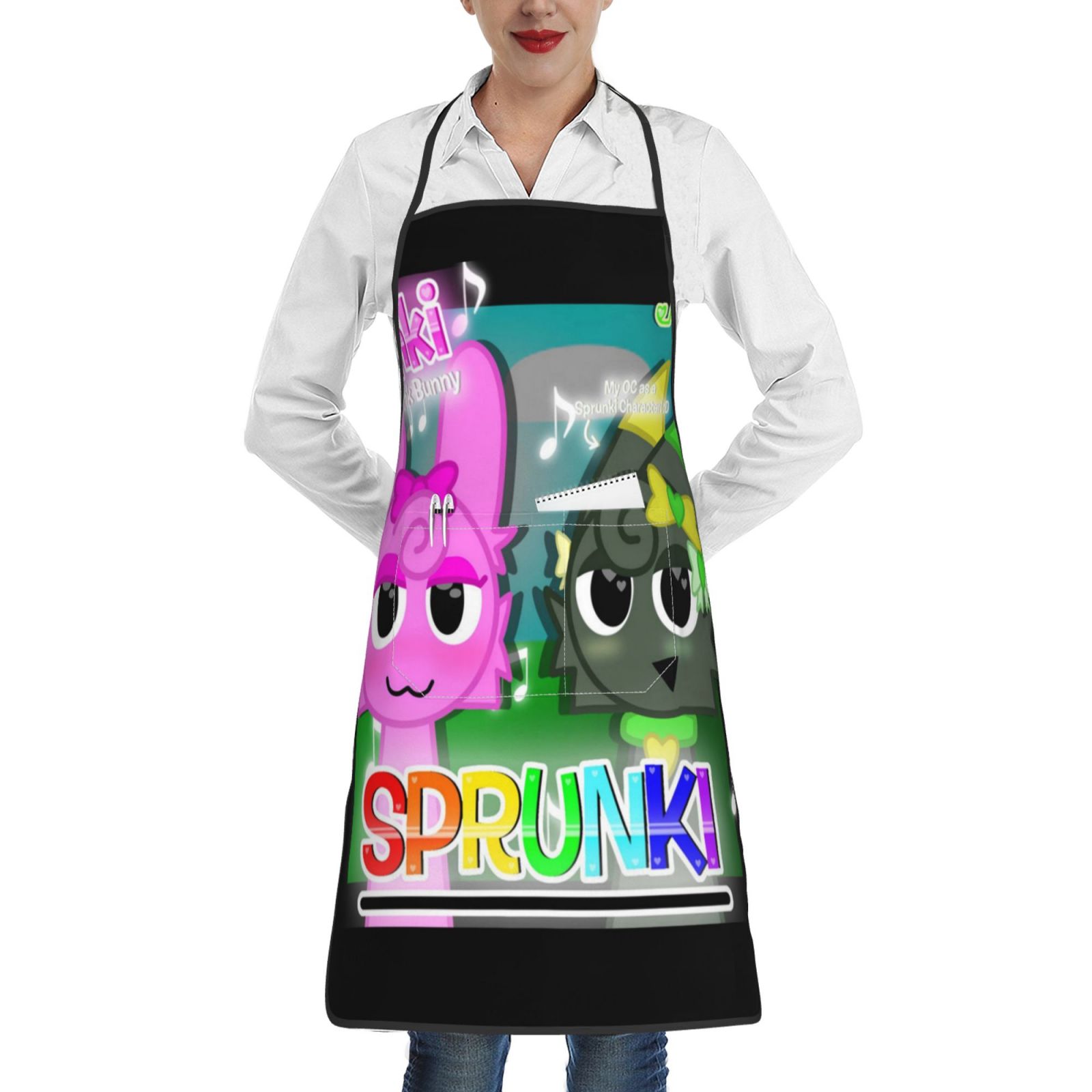 Sprun-Ki Apron With 2 Pockets For Cooking Baking Painting For Men Women ...
