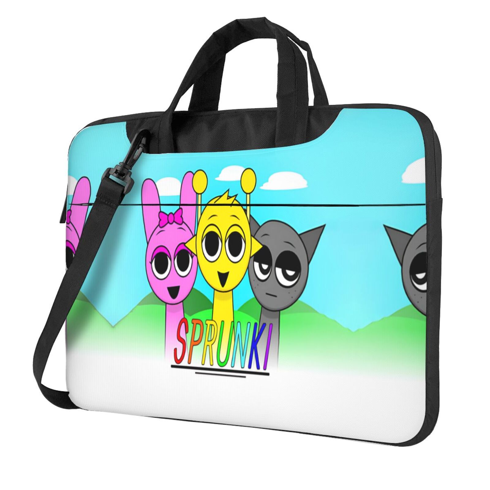 Sprun-Ki Laptop Bag For Women Men Waterproof Laptop Shoulder Bag 13-15. ...