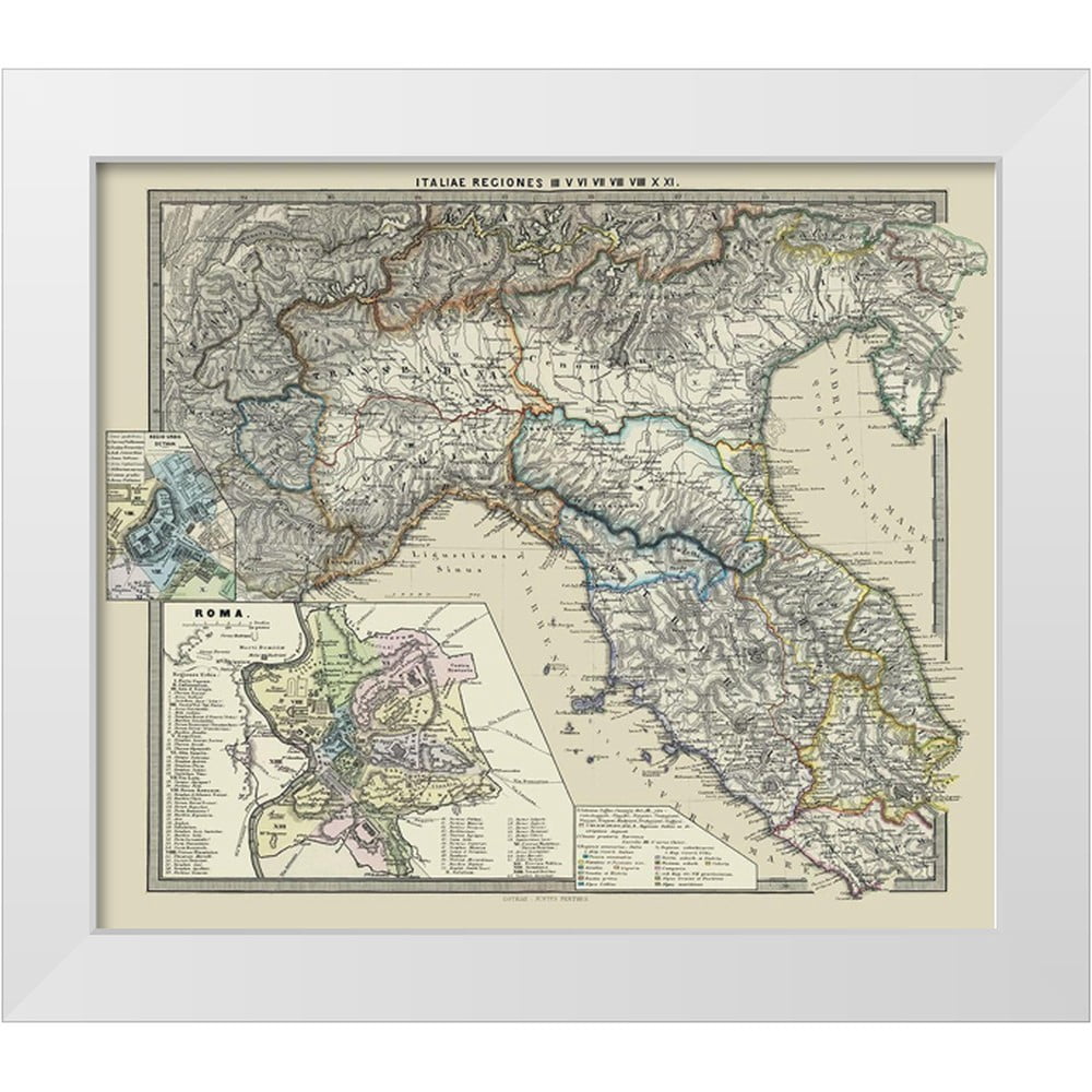 Spruner 30x26 White Modern Wood Framed Museum Art Print Titled ...