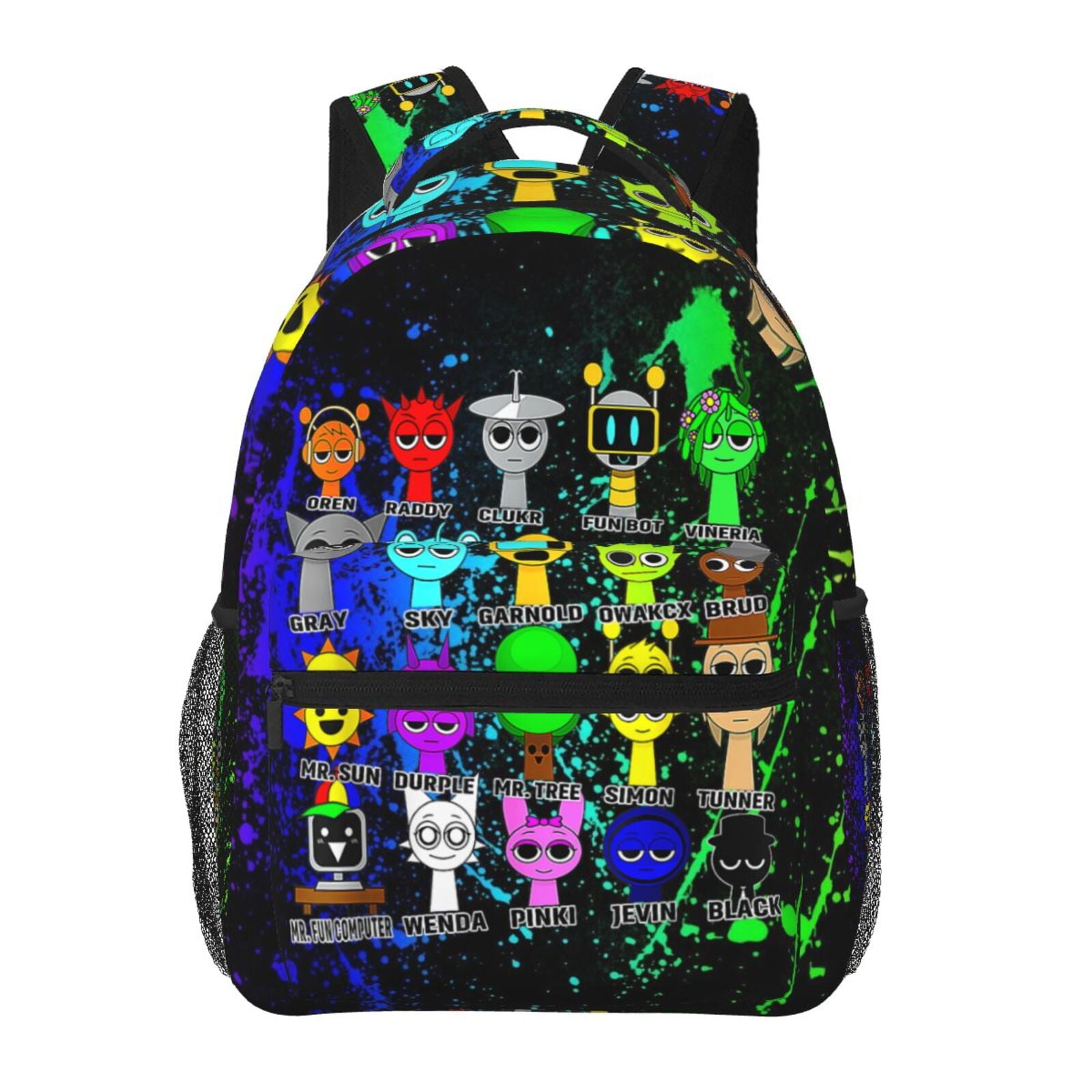 Sprunki 3D Printed Cartoon Backpack Lightweight Laptop Backpack Casual ...