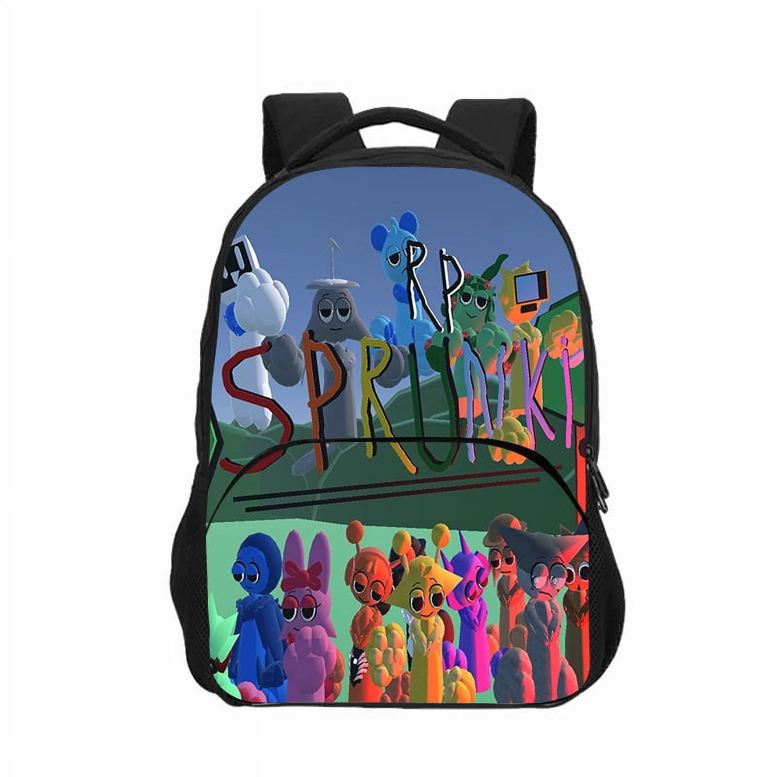 Sprunki 3pcs Set Backpack Cartoon School Bag with Lunch Bag Lightweight ...