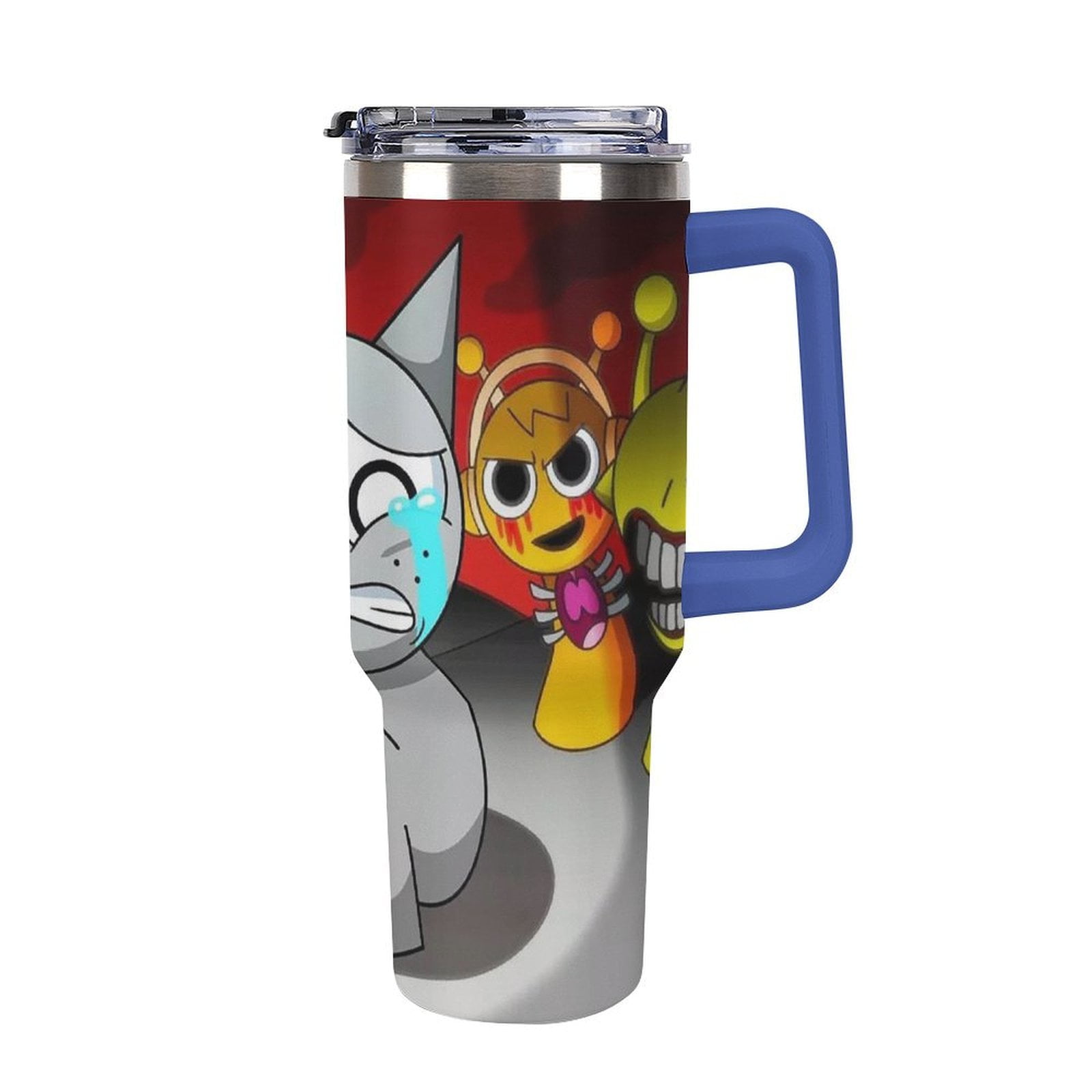 Sprunki 40 Oz Tumbler With Handle And Straw, Stainless Steel Vacuum ...