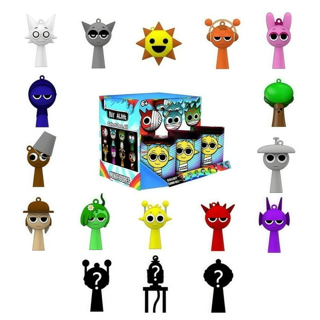 Sprunki 8PCS Collectibles – Oren, Reddy, Fun Bot & More for Display ...