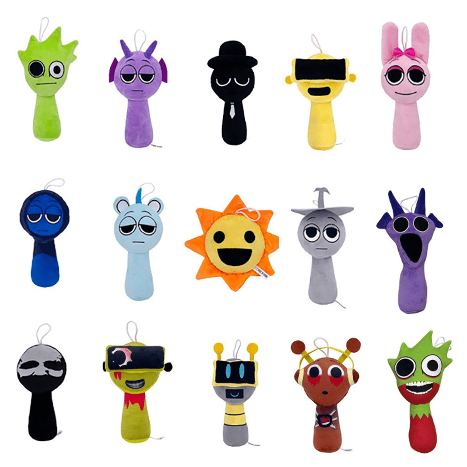 Sprunki 9" Plush Collection, Sprunki Game Soft Toys, Sprunki Incredibox ...