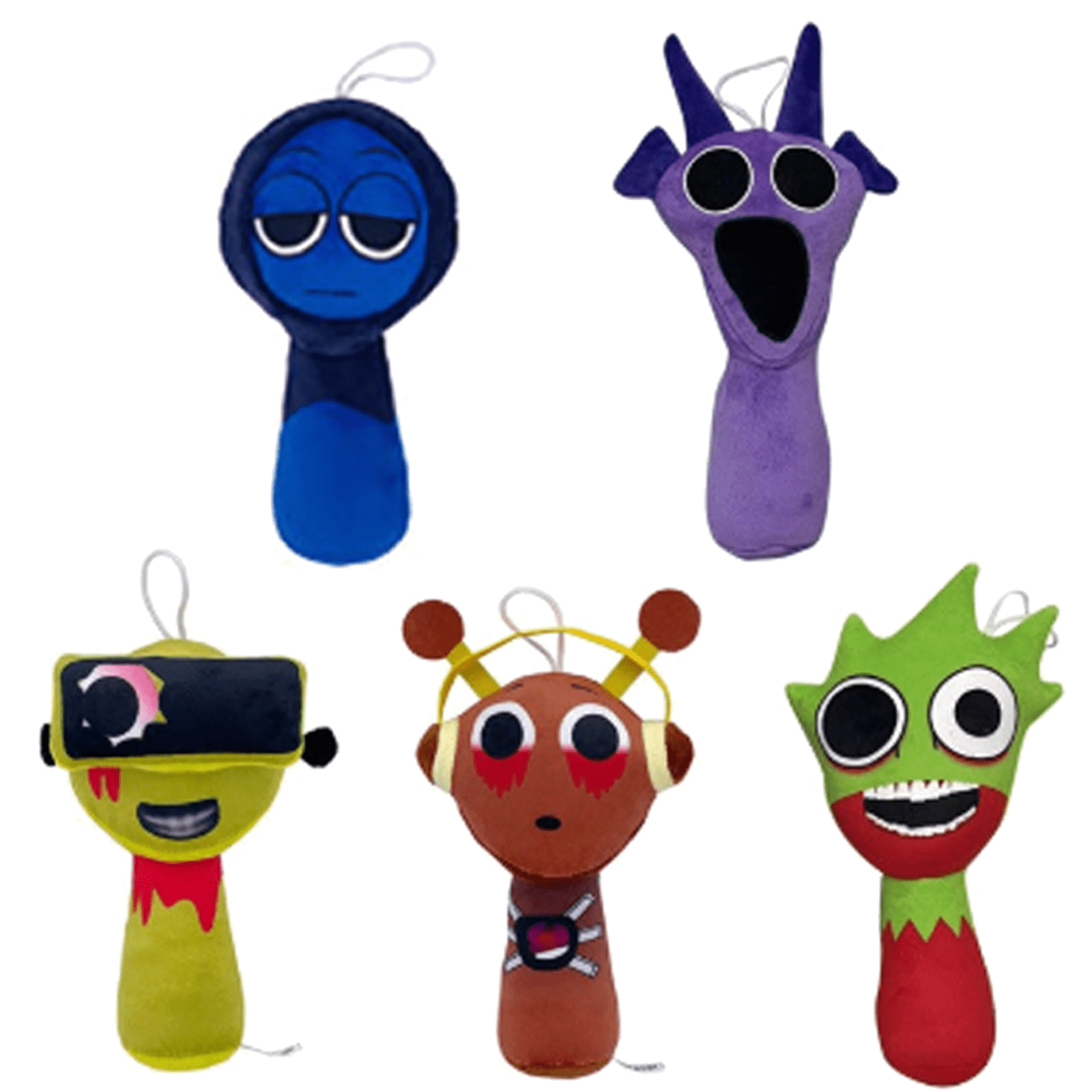 Sprunki 9" Plush Collection, Sprunki Game Soft Toys, Sprunki Incredibox ...