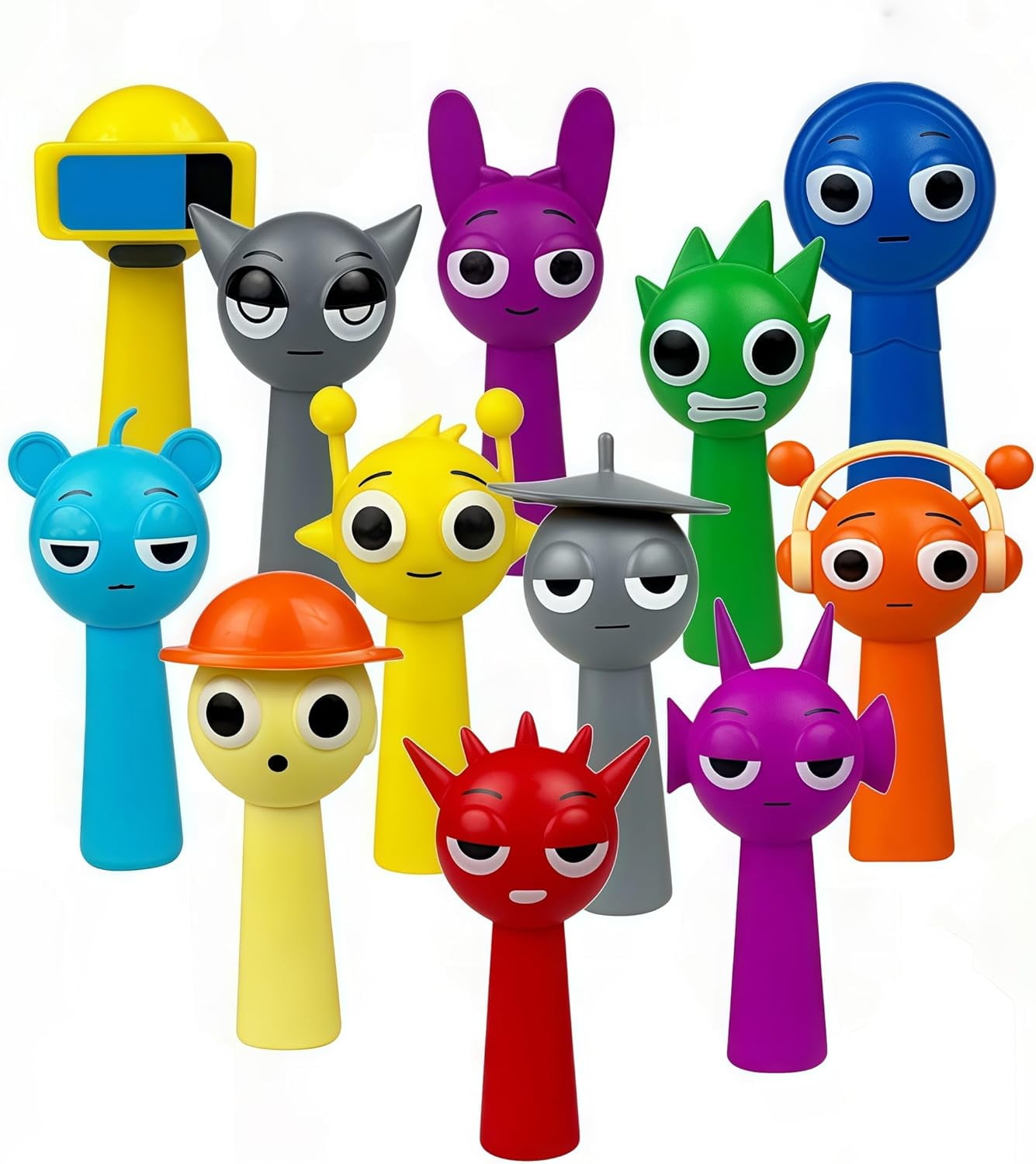 Sprunki Action Figures – 12Pcs Set of Sprunkies Game & Room Decor Toys ...