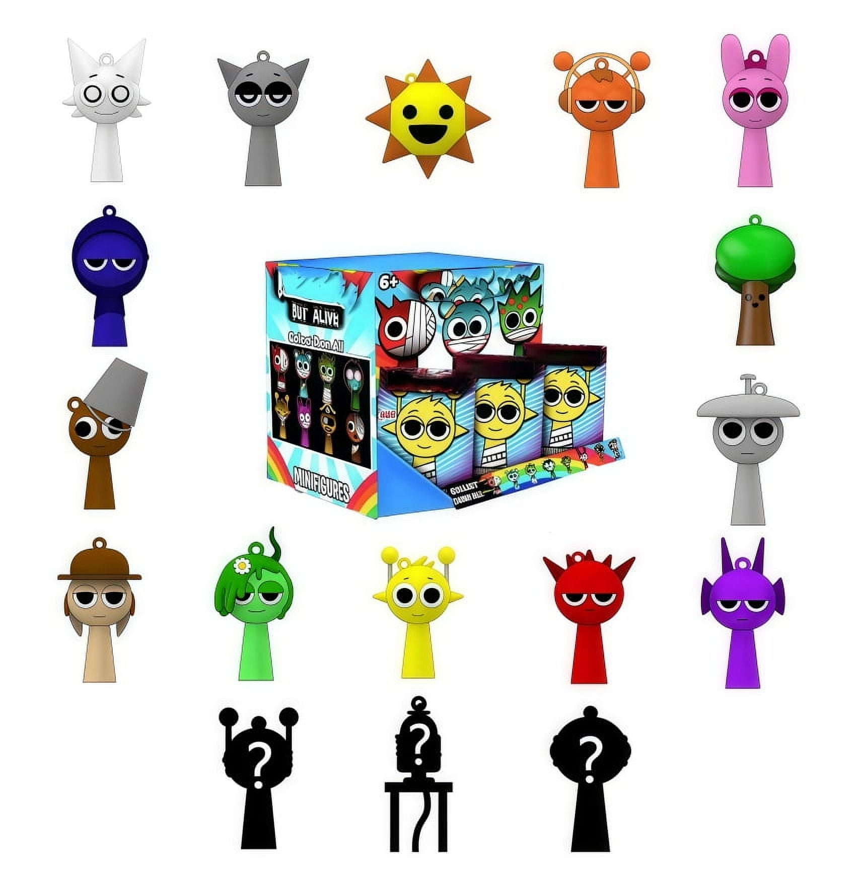 Sprunki Action Figures Set – 8PCS Oren, Reddy, Fun Bot & More for ...