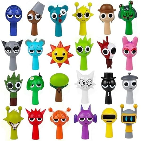 Sprunki Action Figures, Sprunki Cake Toppers, Sprunki Birthday Gift for ...