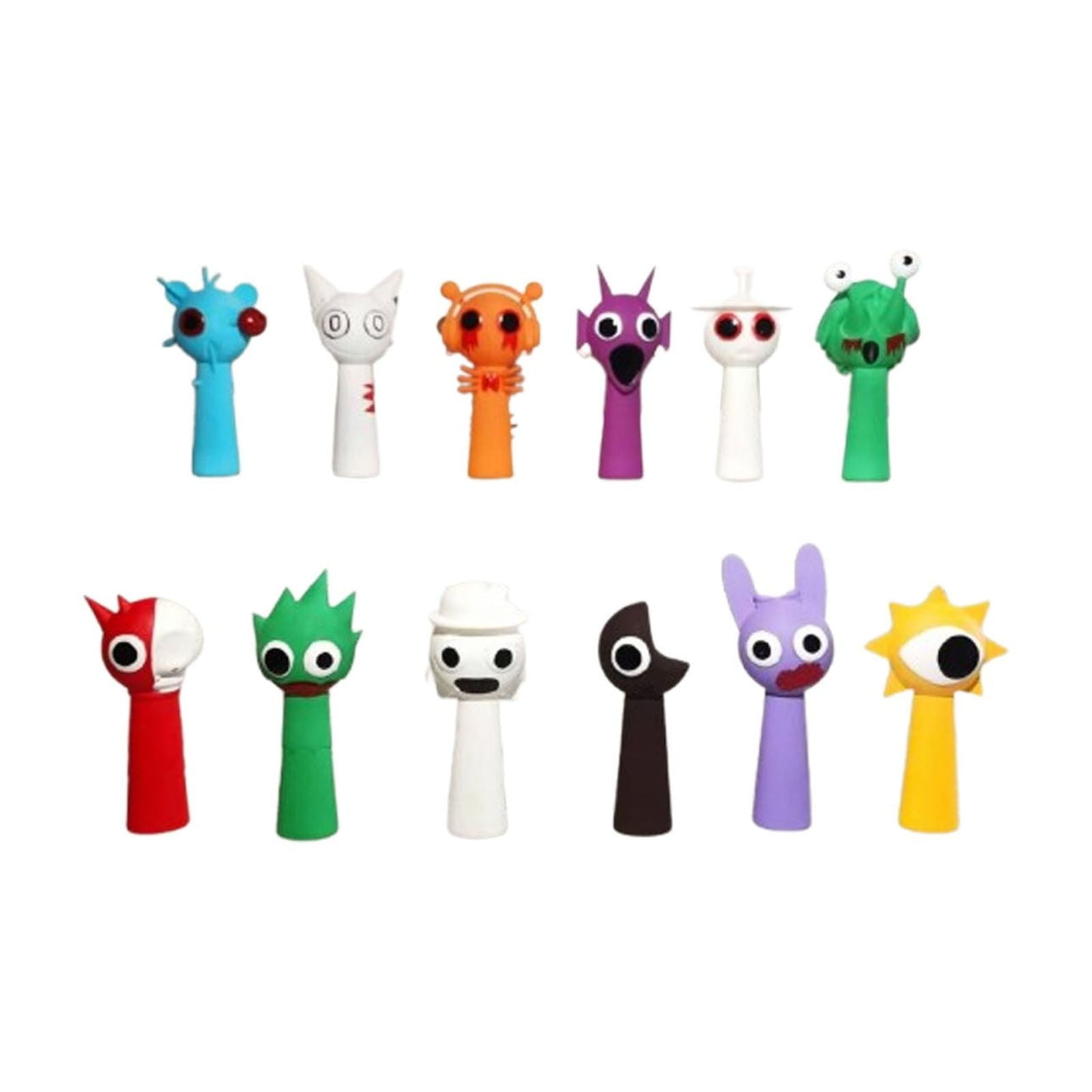 Sprunki Action Figures, Sprunky Toy Whole Set Oren,Reddy Fun bot Durple ...