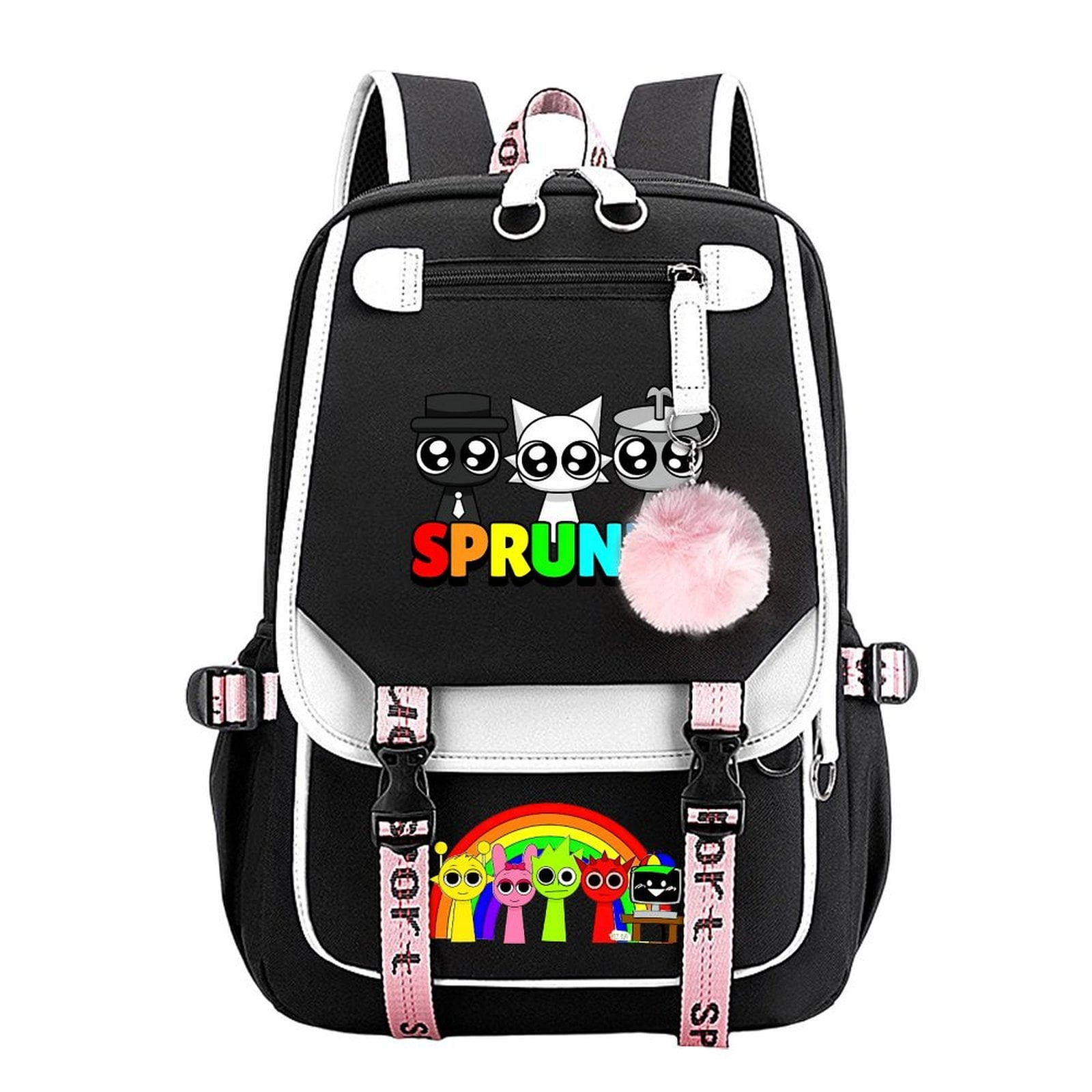 Sprunki Adorable Backpack Lightweight Laptop Shoulders Backpack Large ...