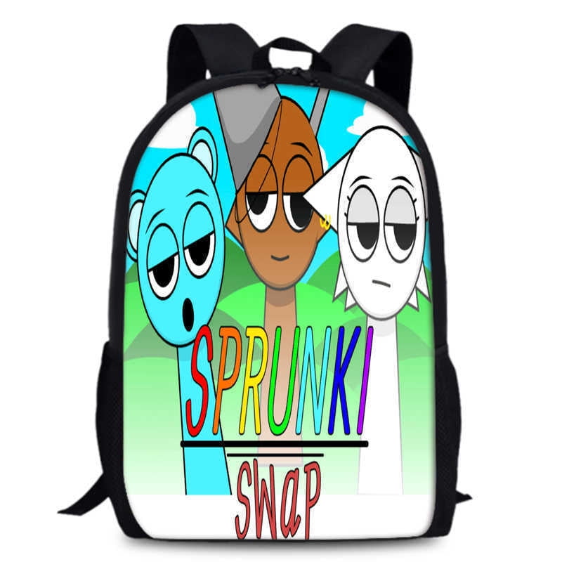 Sprunki Backpack 3 In 1 Backpack Lightweight Sprunki School Bags for ...