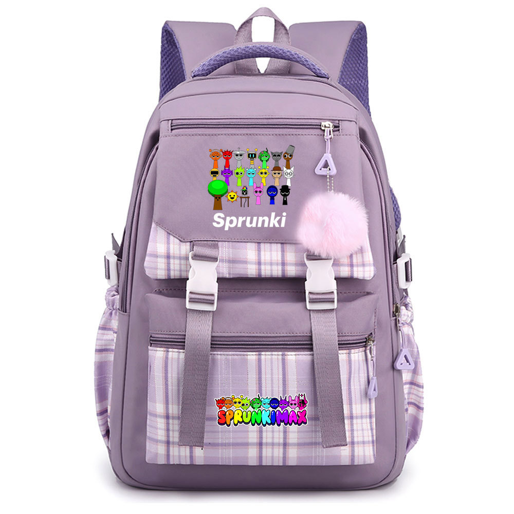 Sprunki Backpack 3d Printed Backpack Lightweight Laptop Bag Cartoon ...
