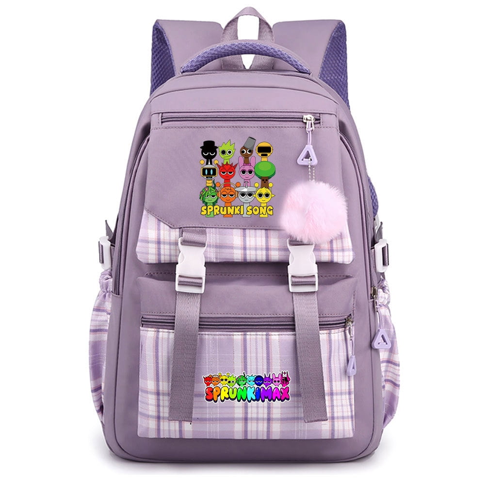 Sprunki Backpack 3d Printed Backpack Lightweight Laptop Bag Cartoon ...