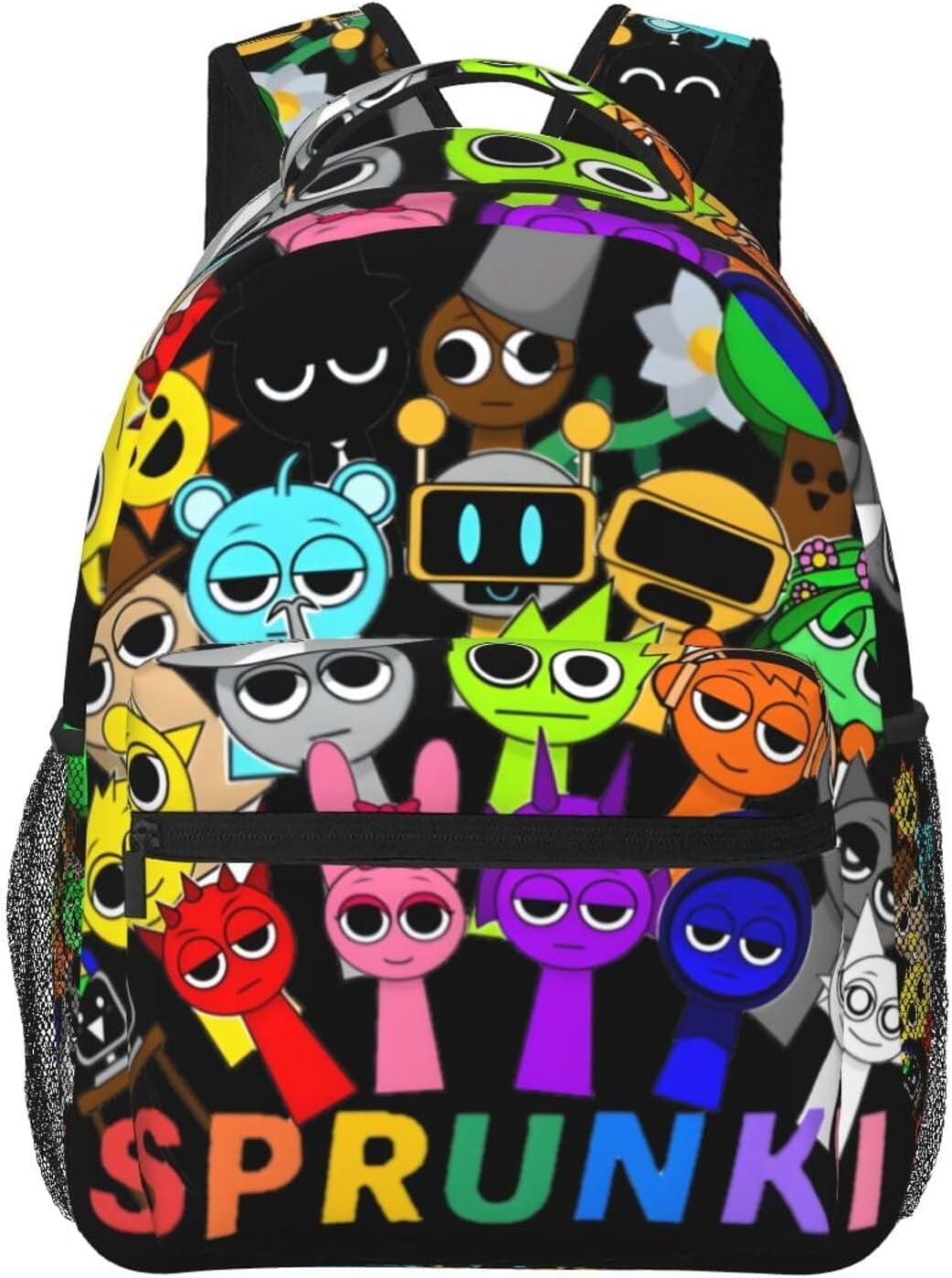 Sprunki Backpack Cartoon Cute Fashion Print Backpack,Unisex,Back to ...