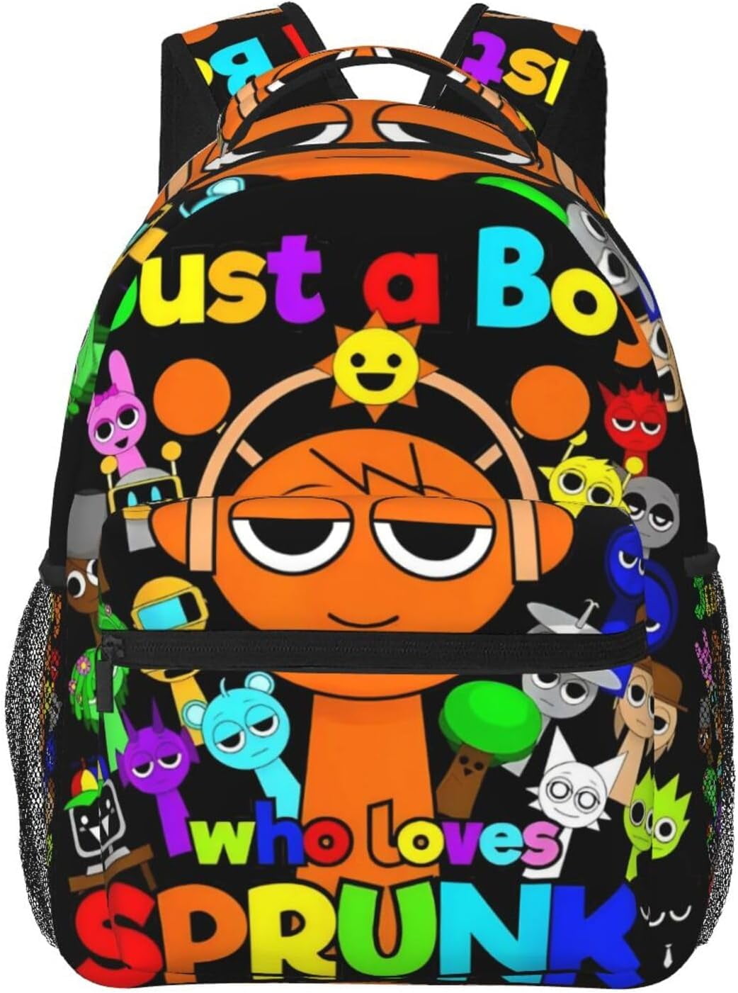 Sprunki Backpack Cartoon Cute Travel Backpack Lightweight for game fans ...